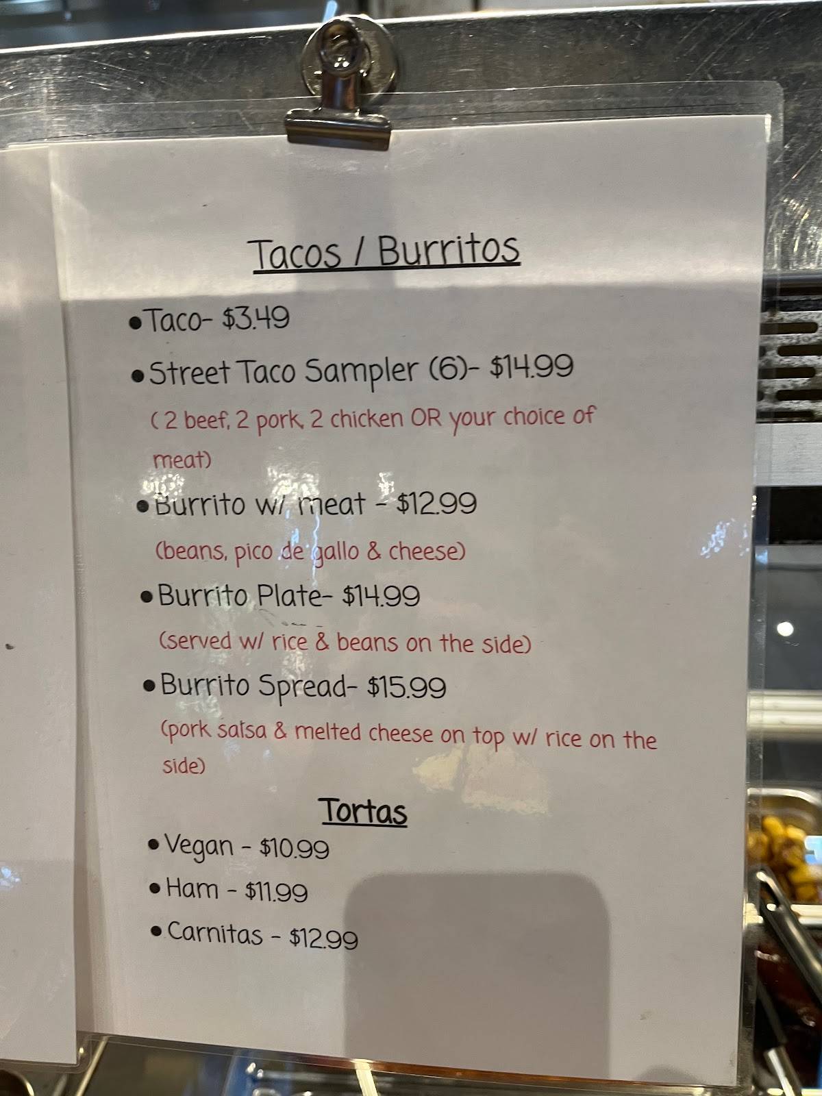 Menu at Los Alamos Cocina restaurant, Kansas City, Summit St