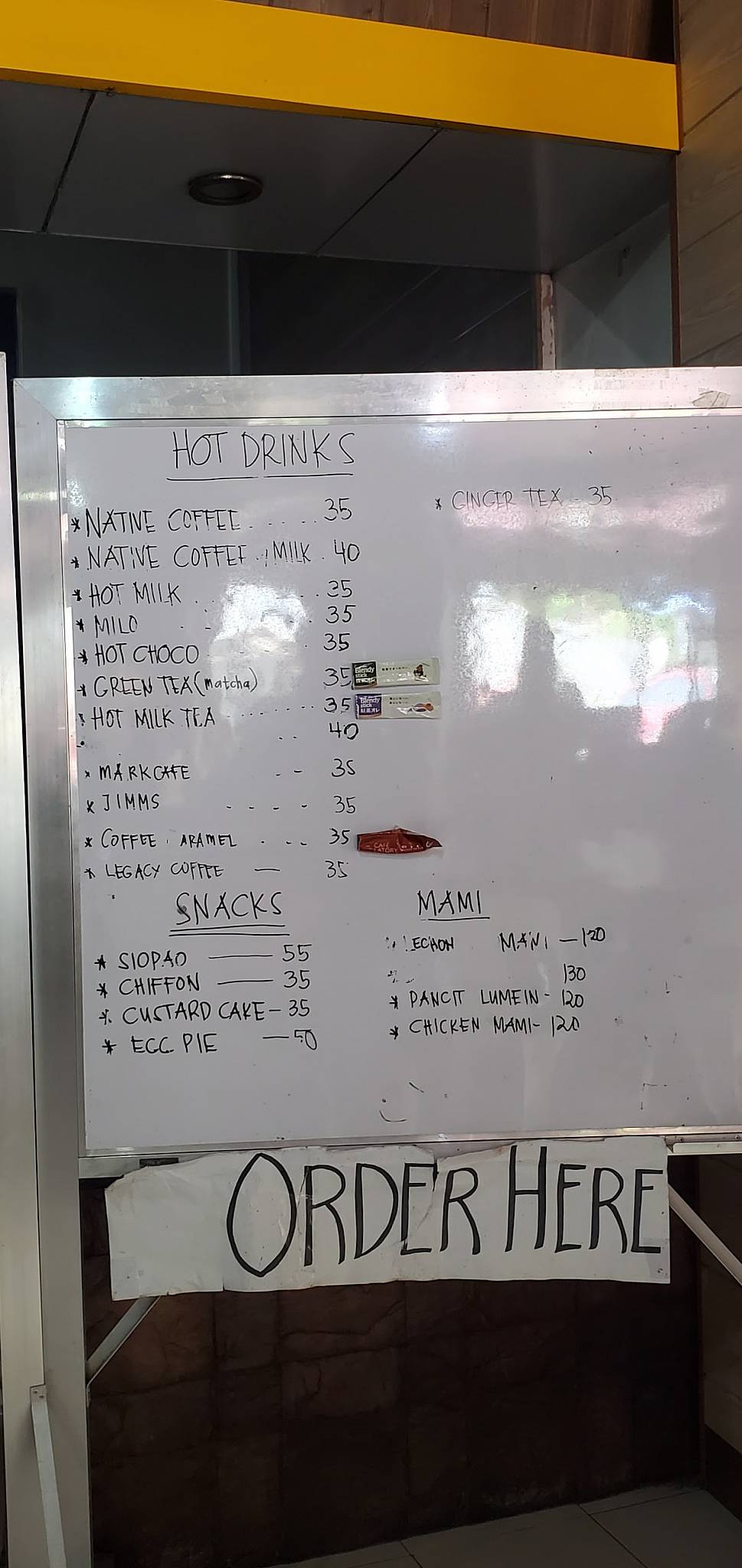 Menu at Loyung's Restaurant, Atok
