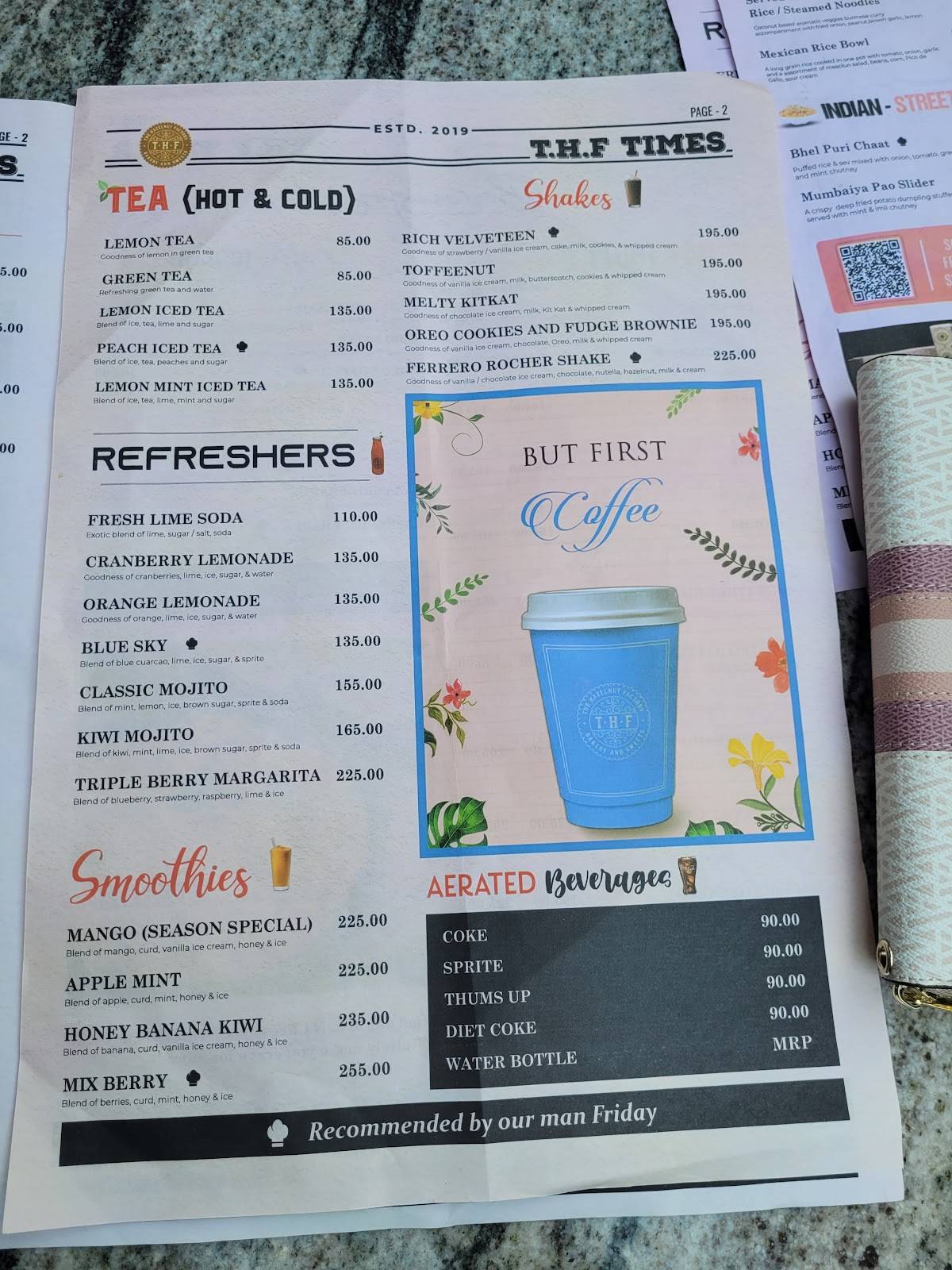 Menu at The Hazelnut Factory - Cafe in Lucknow, Lucknow, Math