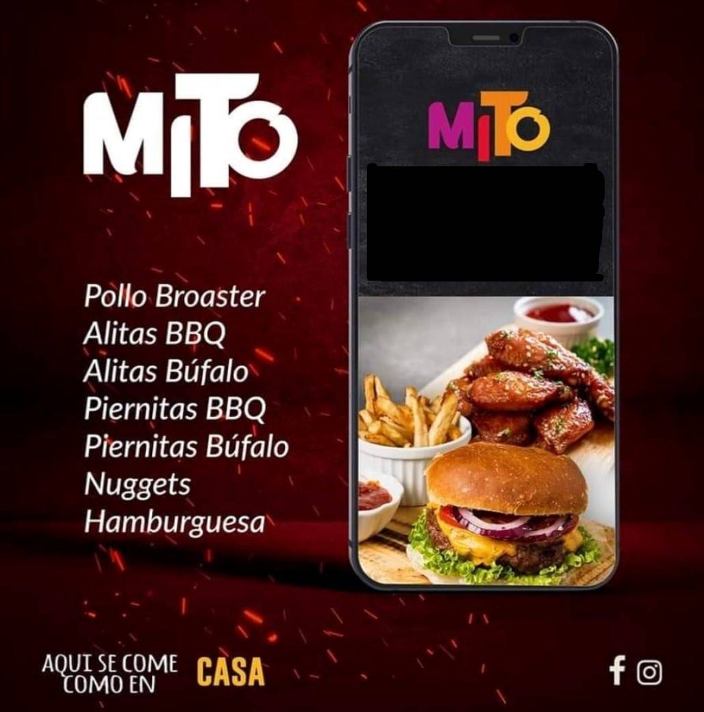 Carta de MITO - FAST FOOD, Cerro de Pasco