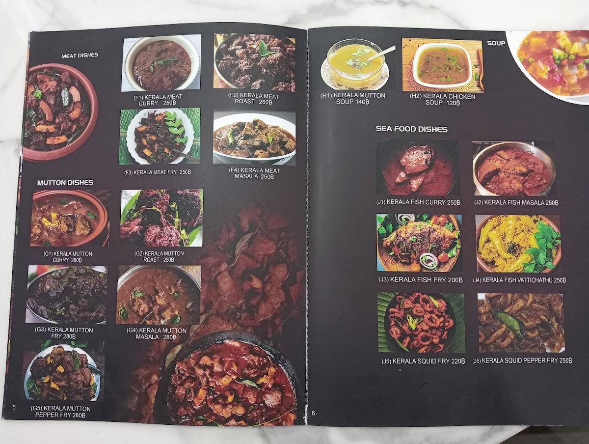Menu at Malabar Restaurant Pattaya, Pattaya City, 27 South Pattaya