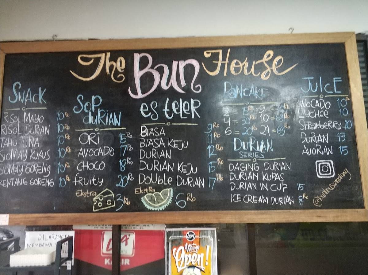 Carta del postres The BUN House, Malang