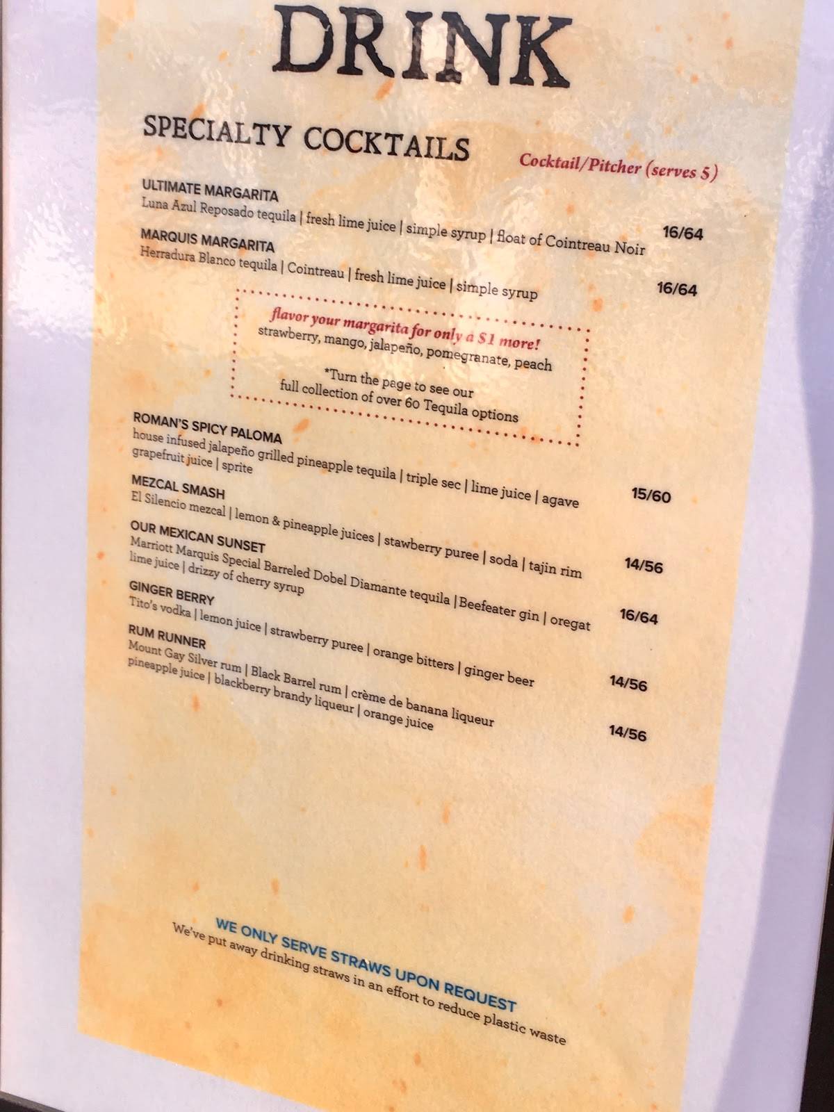 Menu at Marina Kitchen Restaurant & Bar, San Diego