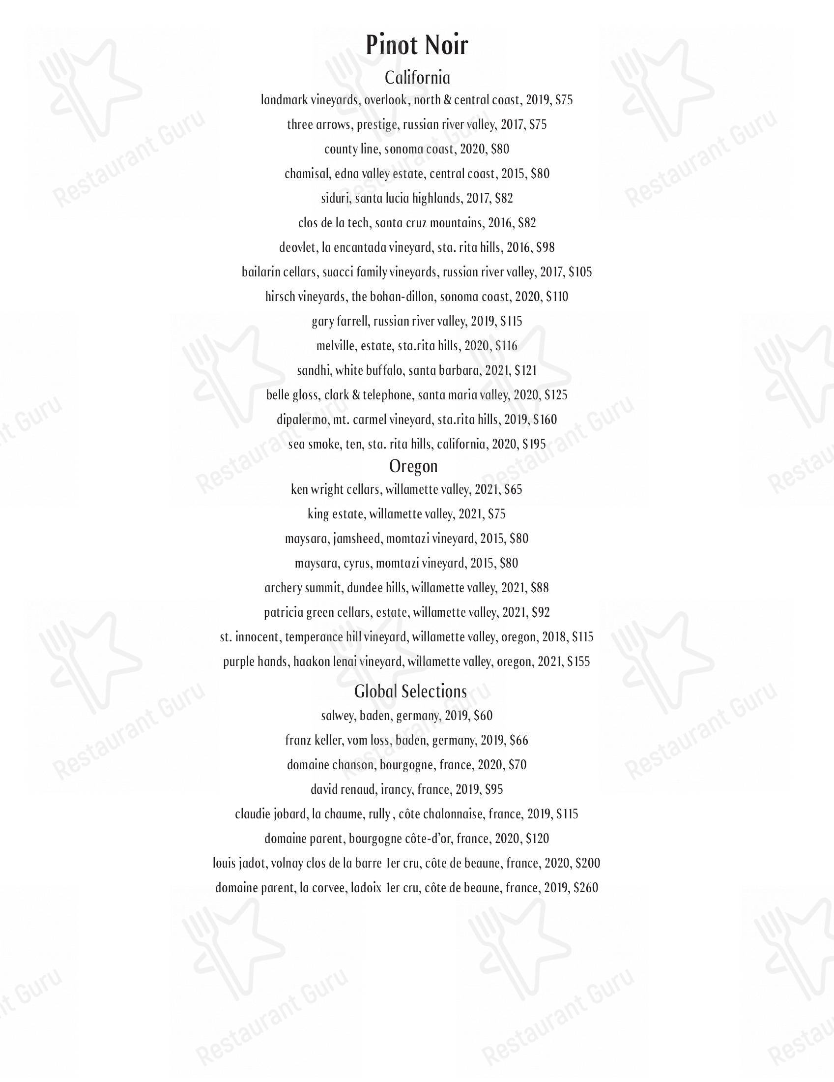 Menu at Mercantile Steak pub & bar, Kalispell