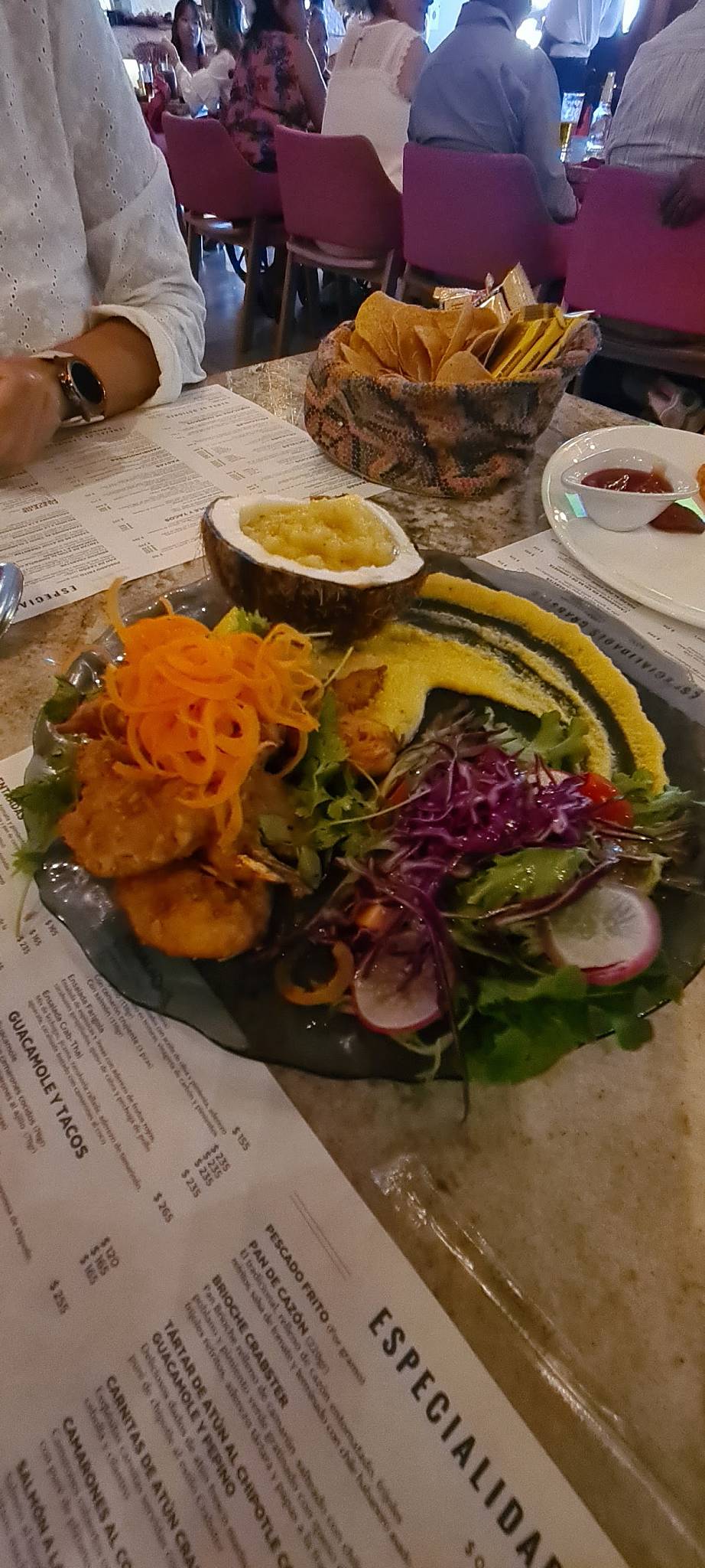 Menu at Crabster restaurant, Merida