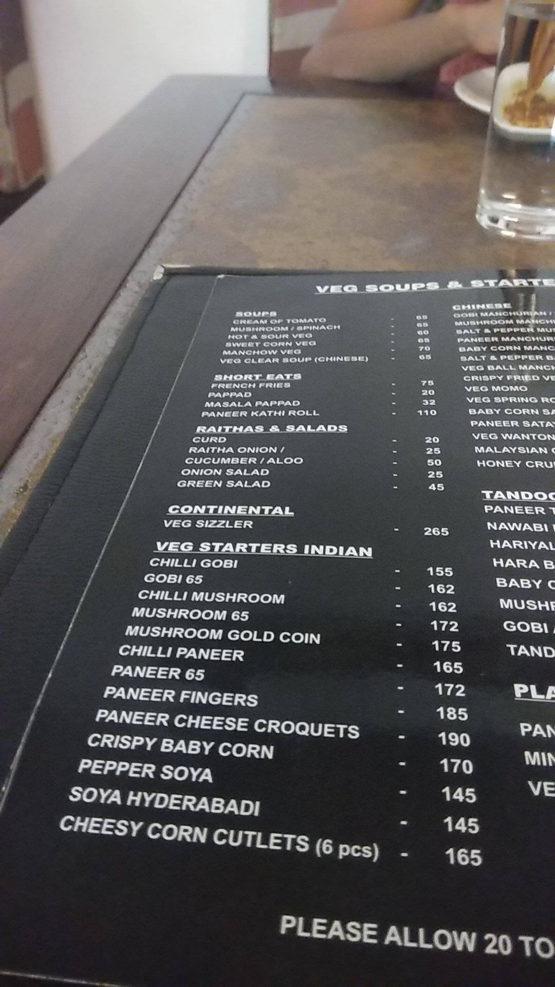 Menu at My Place, Coimbatore, No. 744