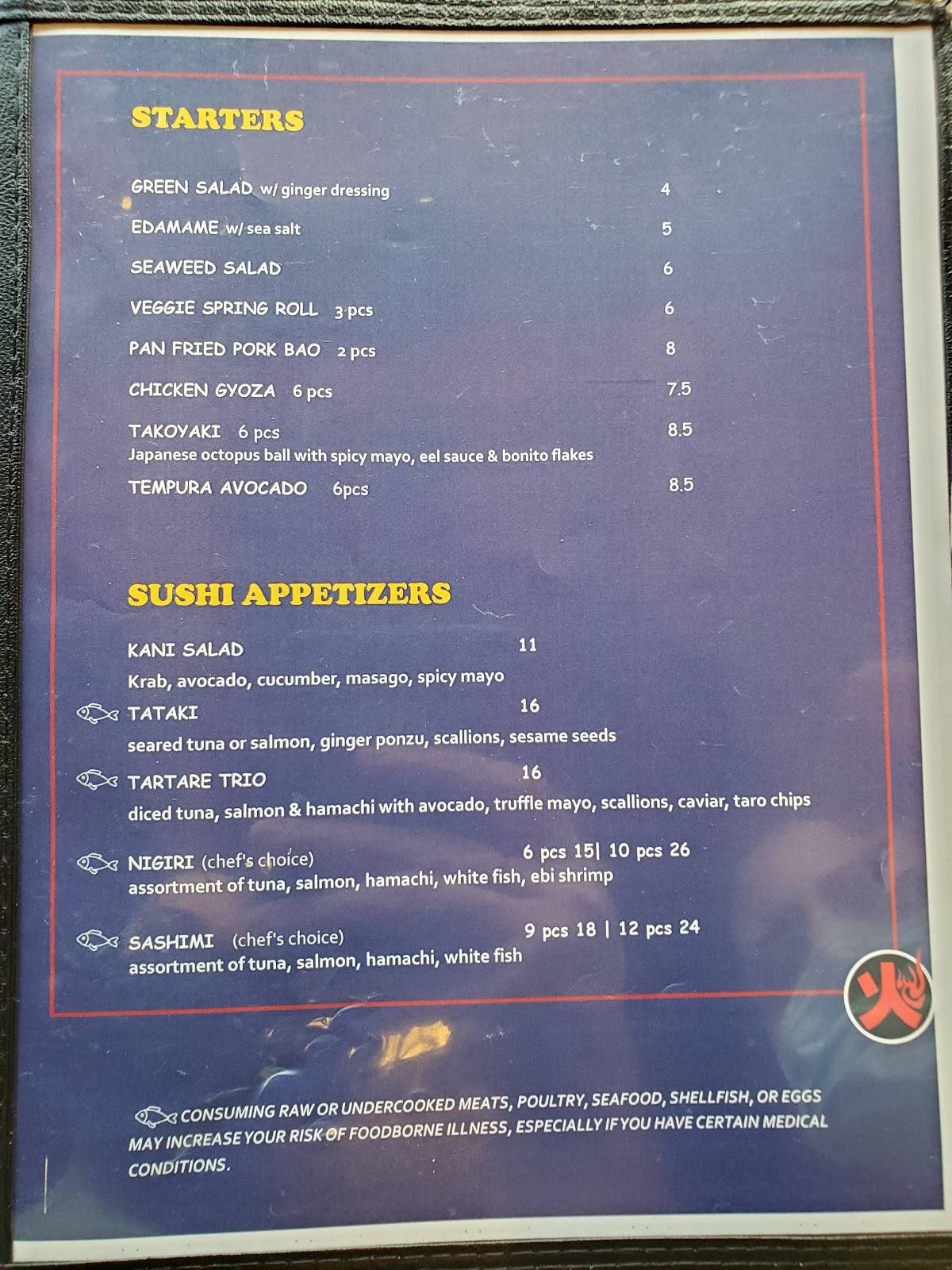 Menu at Naruto 88 Bistro restaurant, Miami