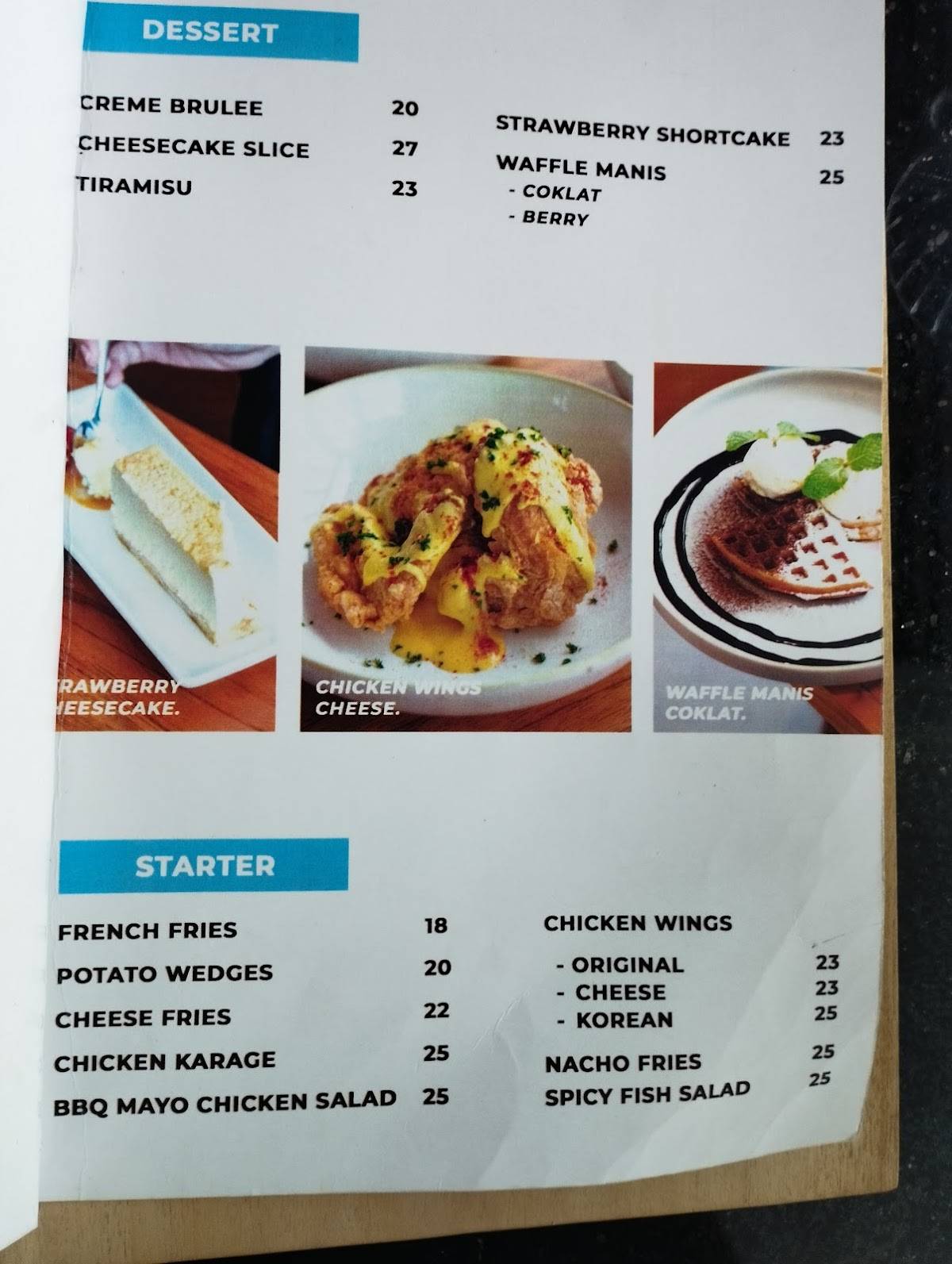 Menu at Nata Coffee and Eatery restaurant, Blitar