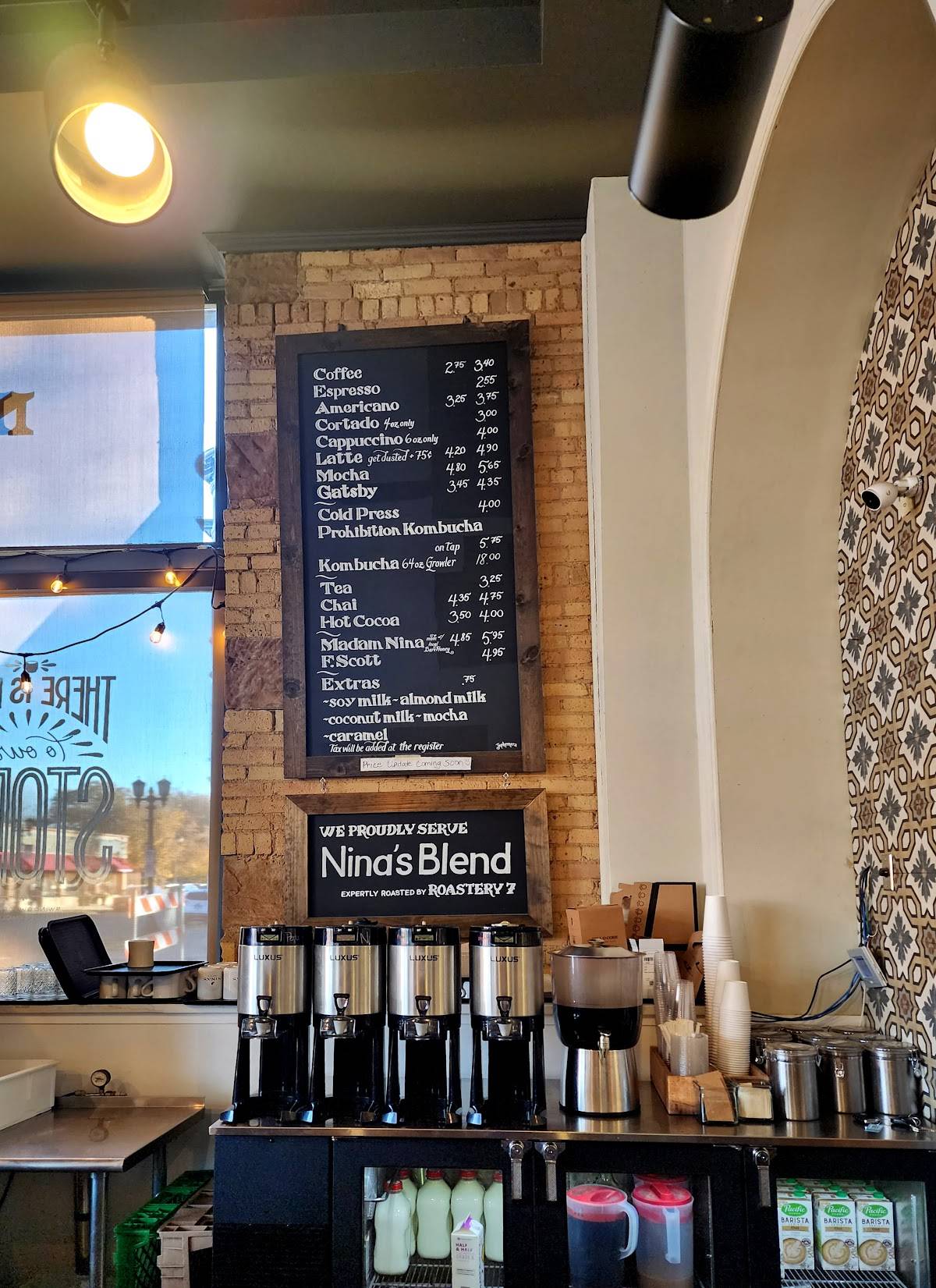 Menu at Nina's Coffee Cafe, Saint Paul