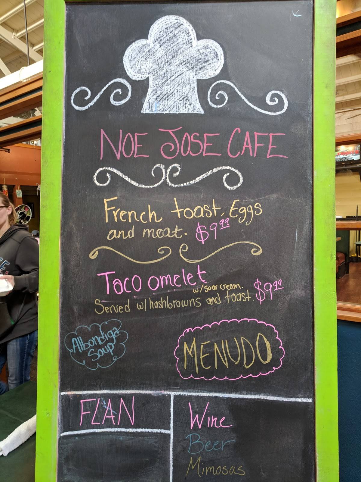 Menu at Noe Jose Cafe Family Restaurant, Oak Harbor