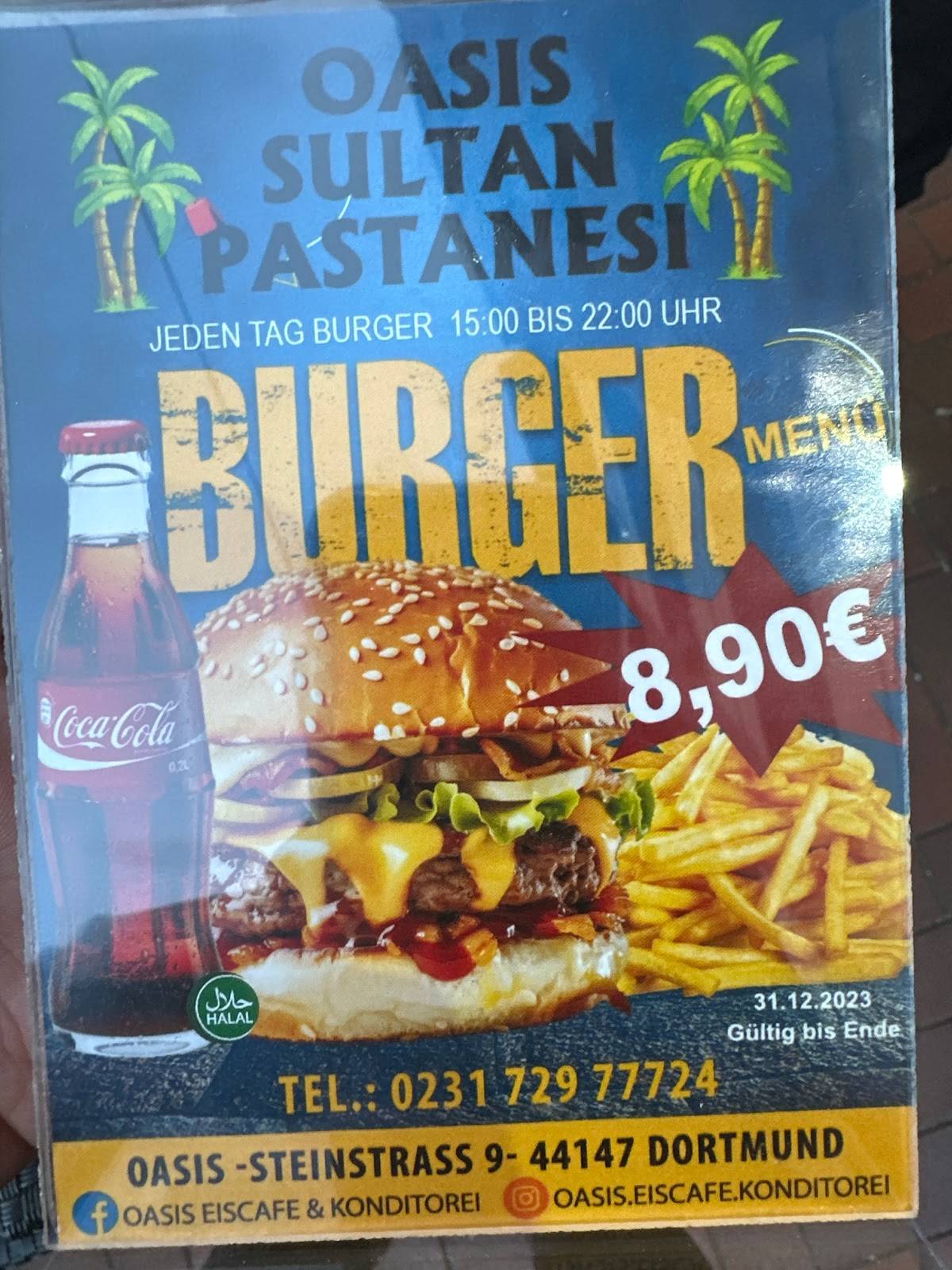 Speisekarte von OASIS SULTAN PASTANESI cafe, Dortmund