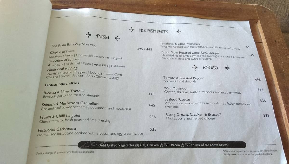 Menu at Olive Bistro & Bar, Hyderabad, At Kona's Durgam Cheruvu