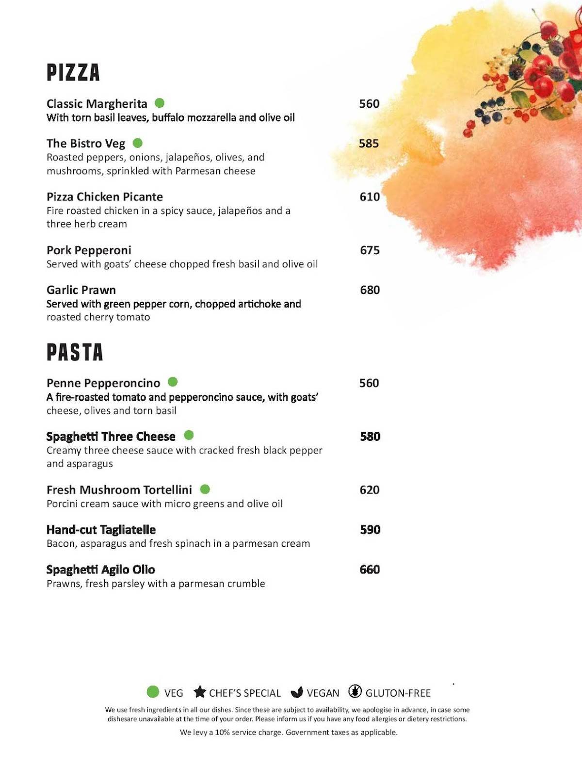 Menu at Olive Bistro & Bar, Hyderabad, At Kona's Durgam Cheruvu