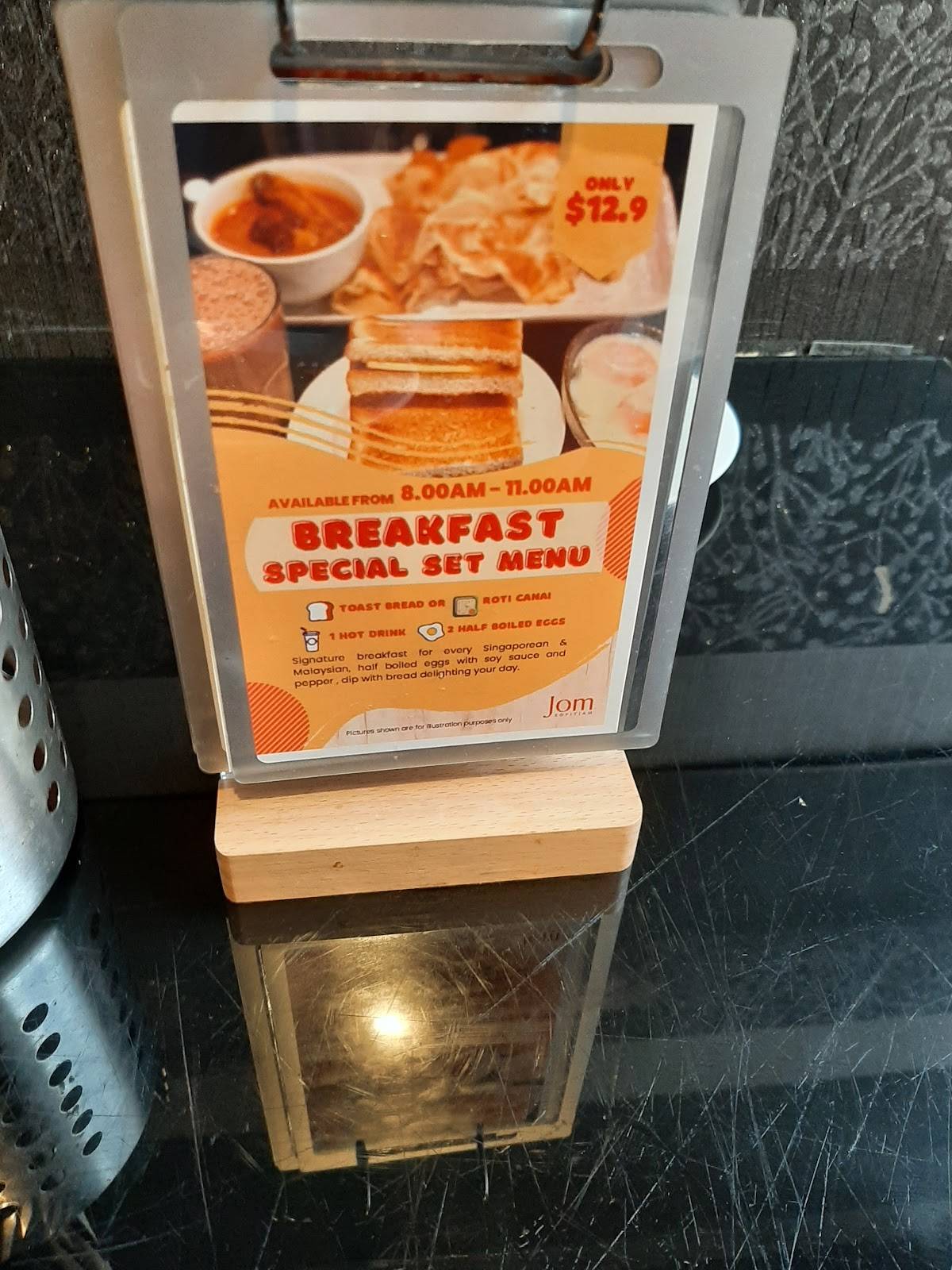 Menu at Jom Kopitiam Perth restaurant, Perth