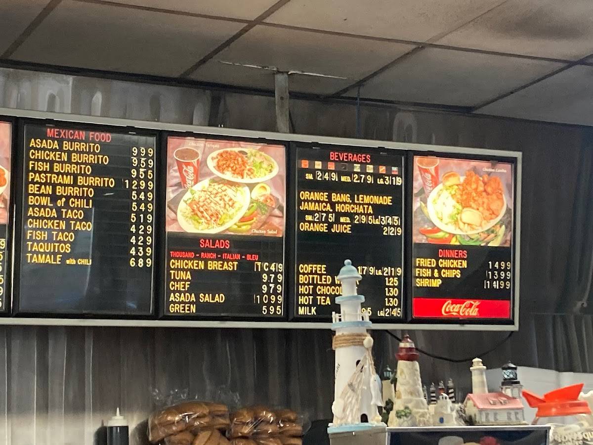 Menu at Pharos Burgers restaurant, Alhambra