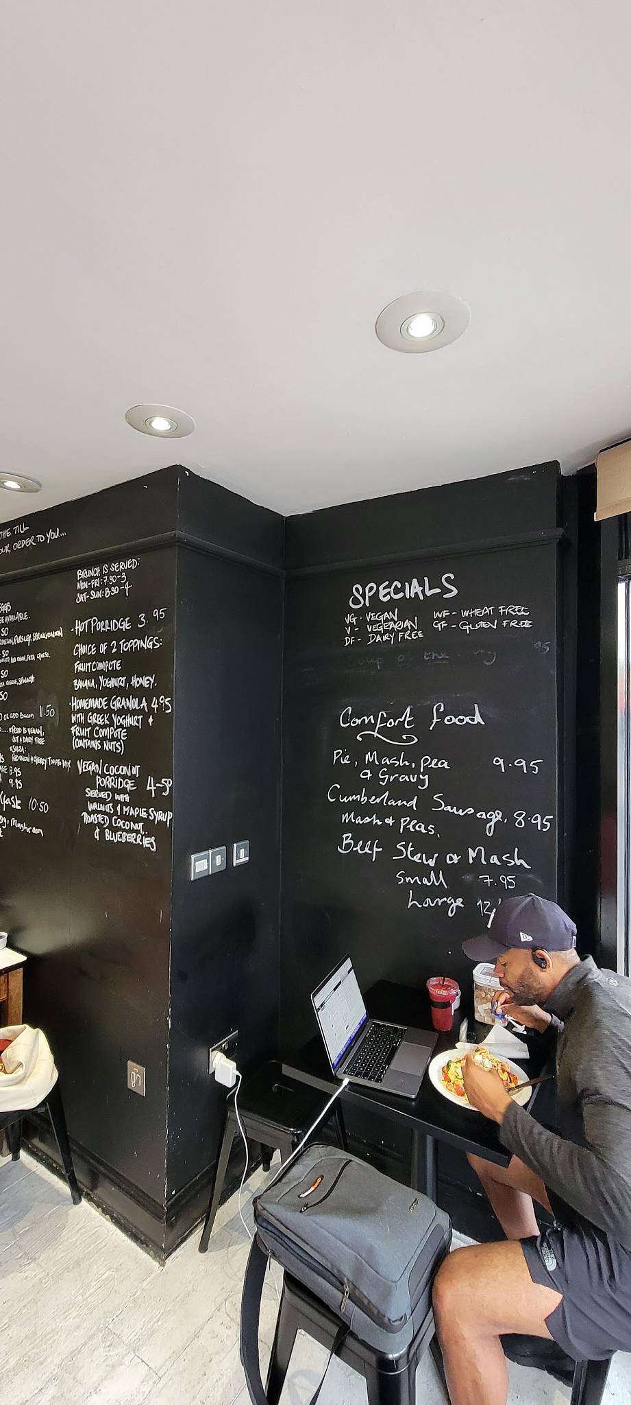 Menu at Pimlico Fresh cafe, London, 86-87 Wilton Rd