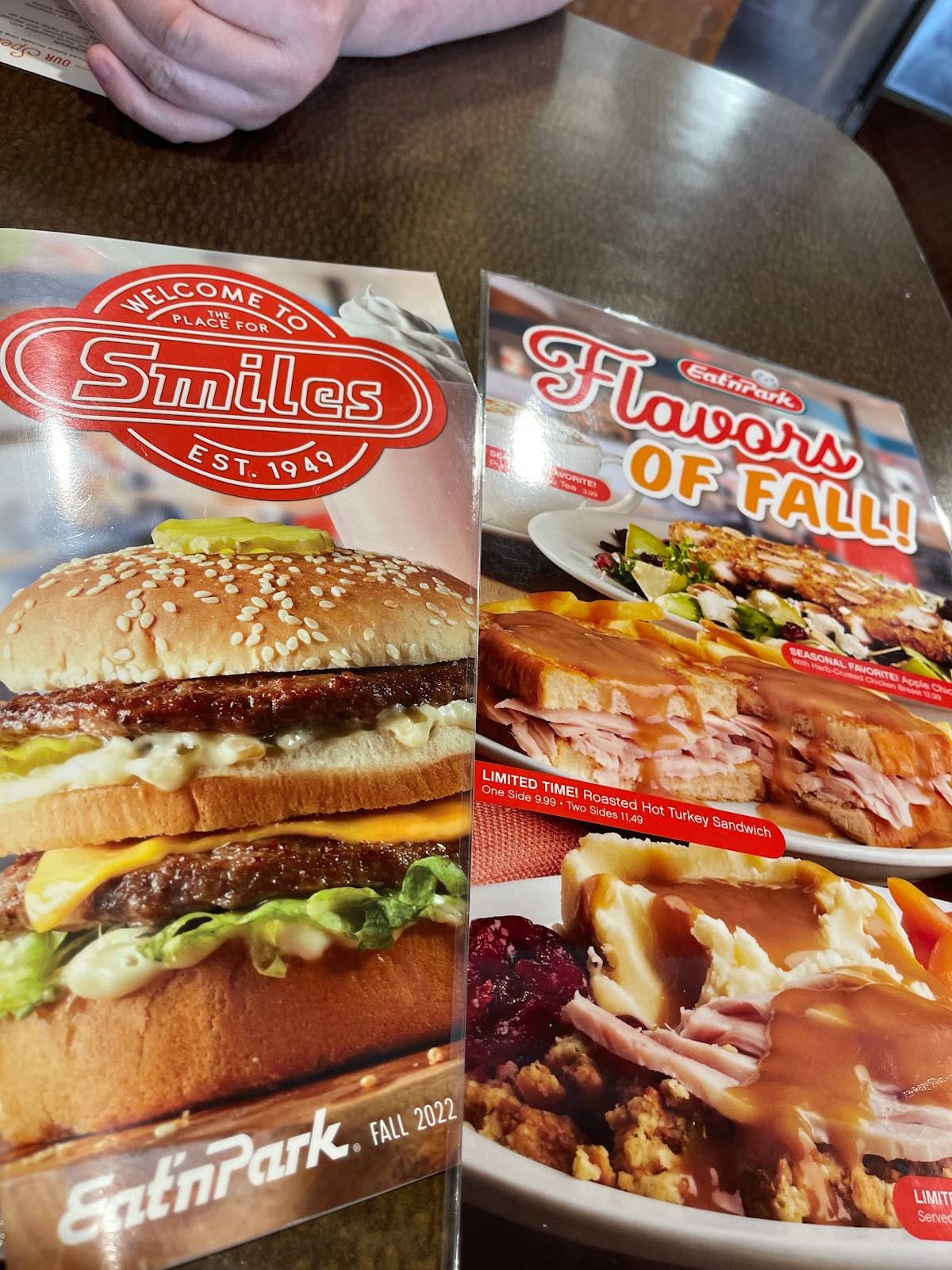 Menu at Eat'n Park restaurant, Pittsburgh, Allegheny County