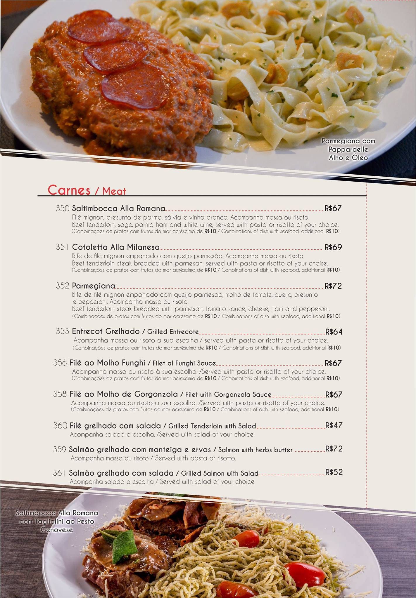 Menu em La Mafia Trattoria pizzaria, Foz do Iguaçu