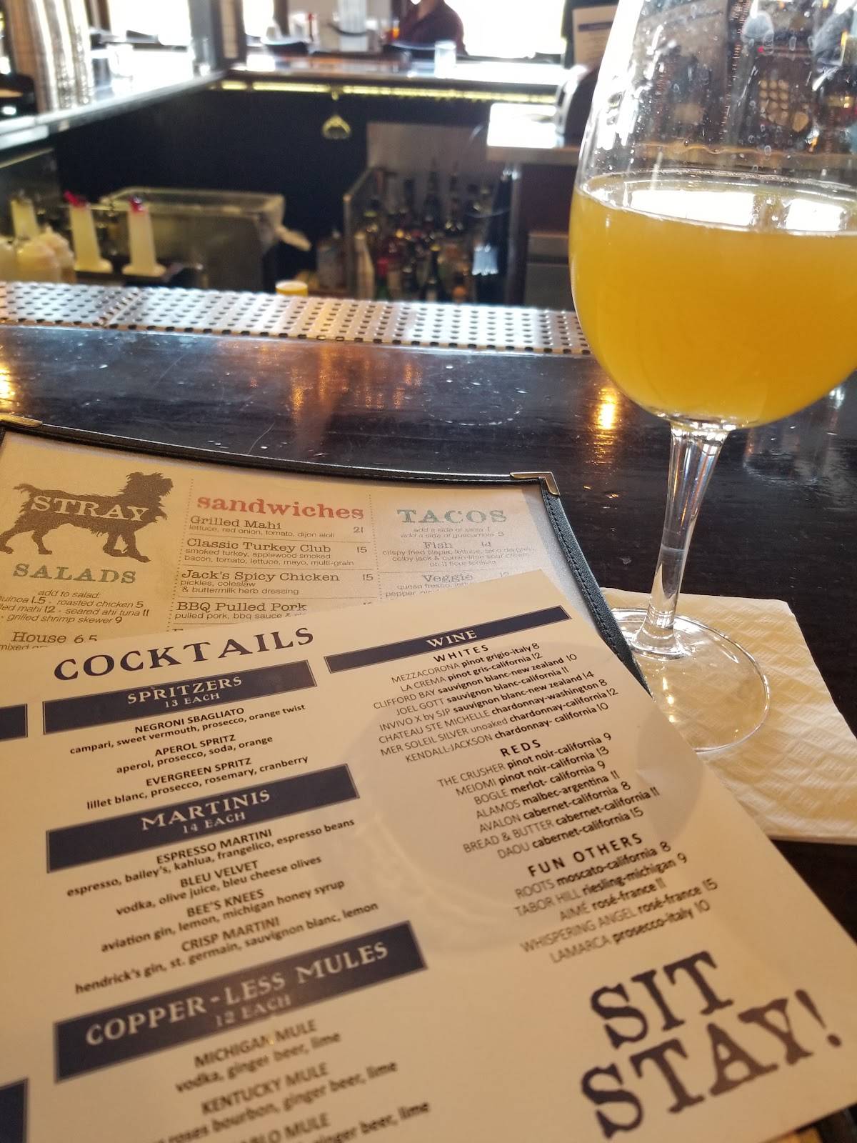 Menu at The Stray Dog Bar & Grill, New Buffalo