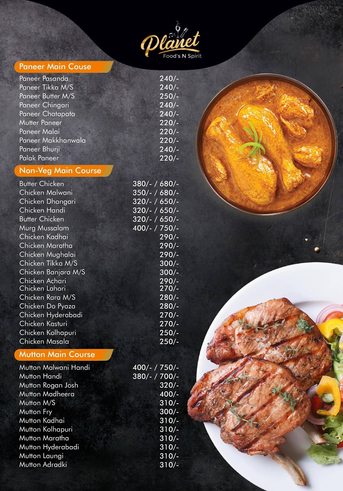 Menu at Planet Family Resto, Sangli