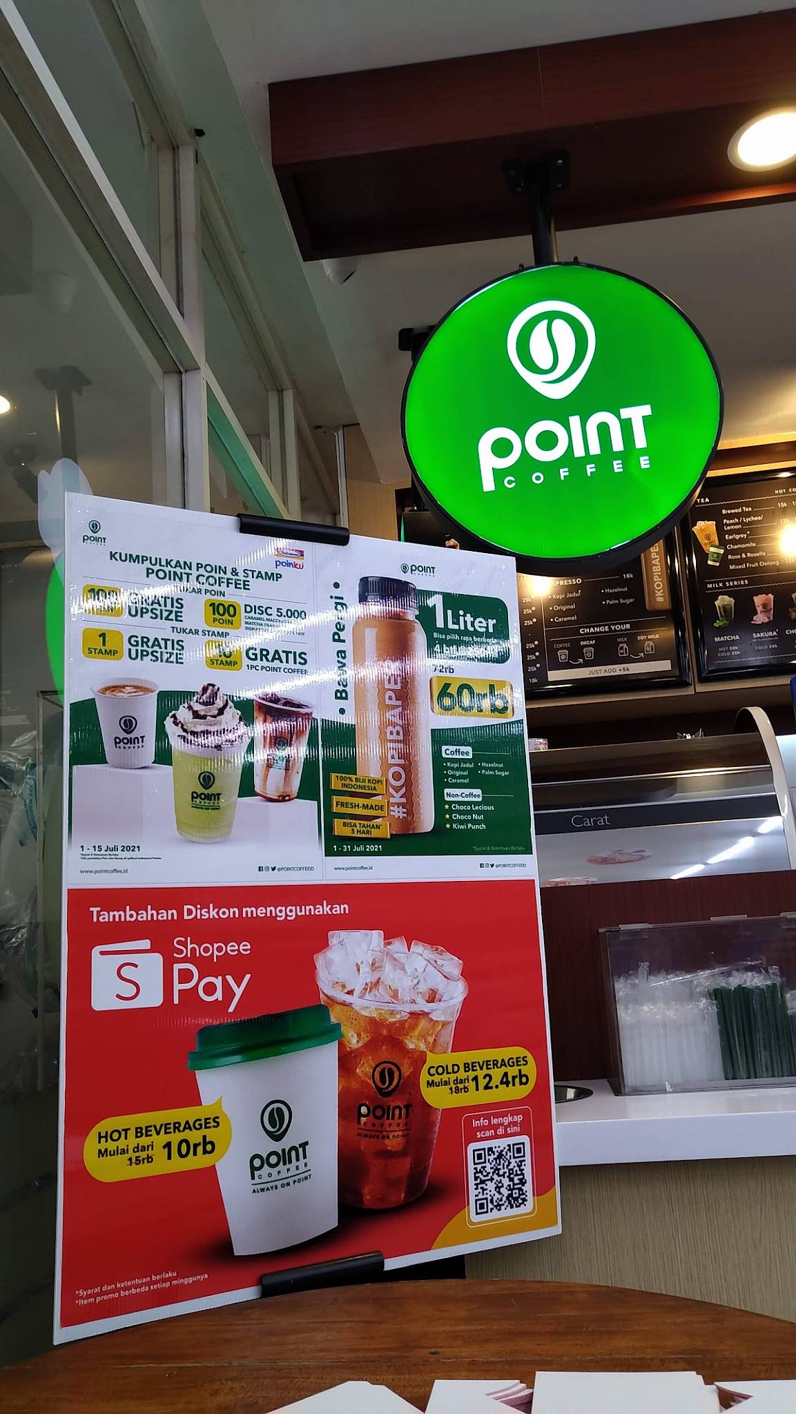 Menu at Point Coffee, Makassar, Jl. Gunung Latimojong No.93