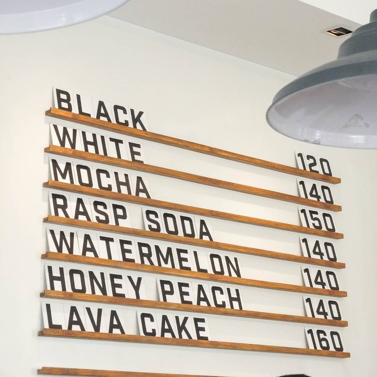 Menu at Prominent Manila cafe, Quezon City