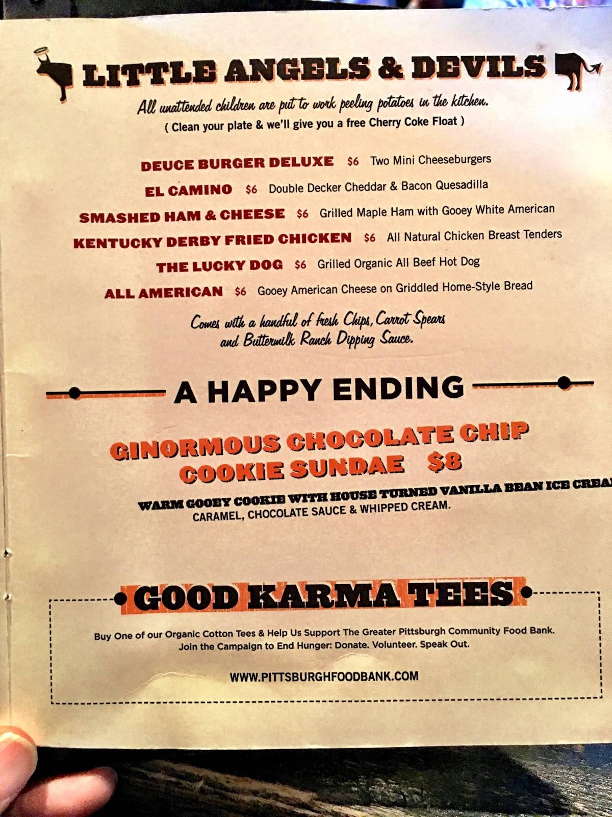 Menu at Burgatory pub & bar, Robinson Township