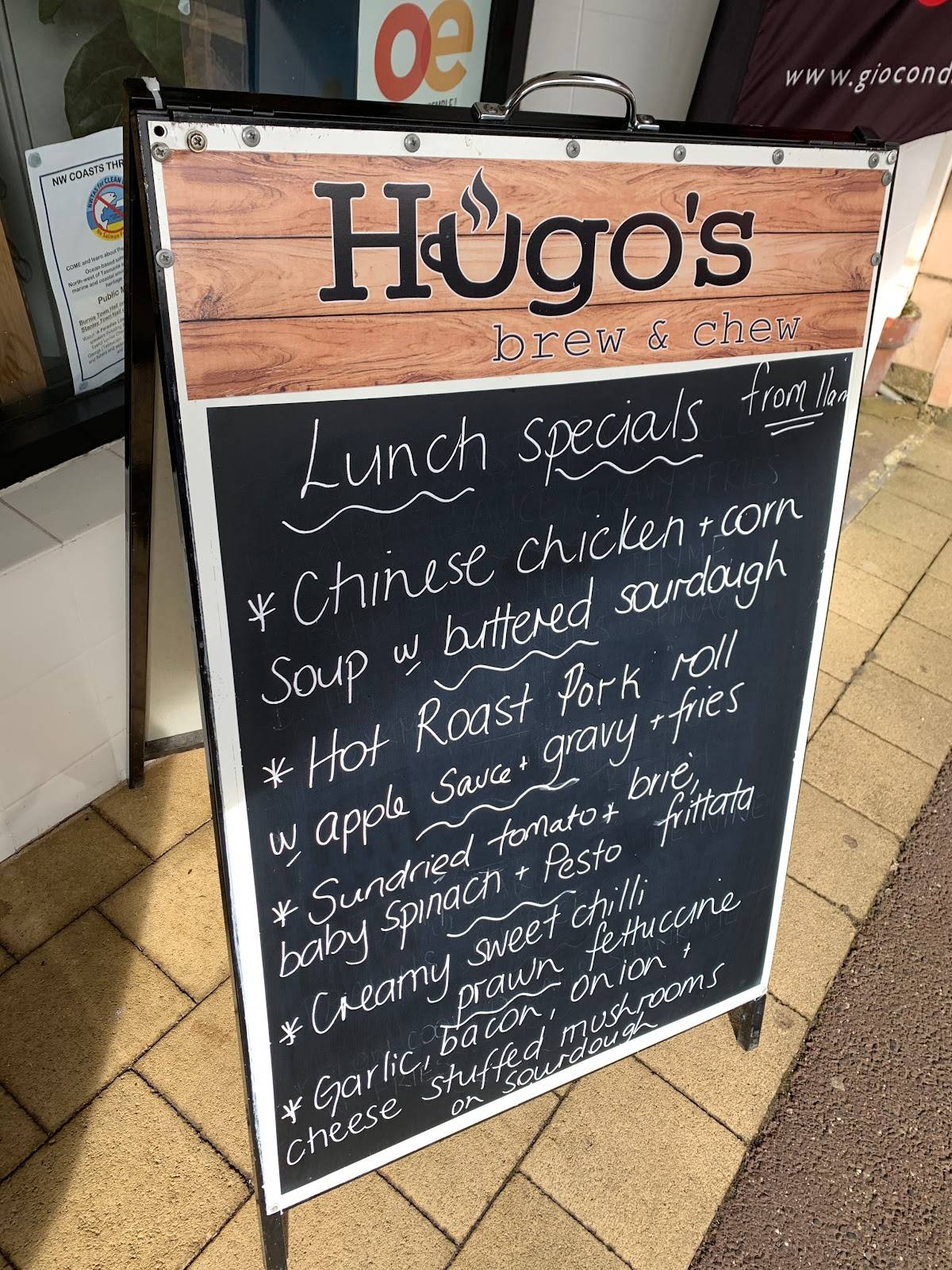Menu at Hugo's Brew and Chew pub & bar, Smithton