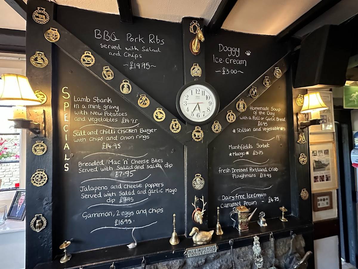 Menu at Swan Inn pub & bar, Abbotsbury