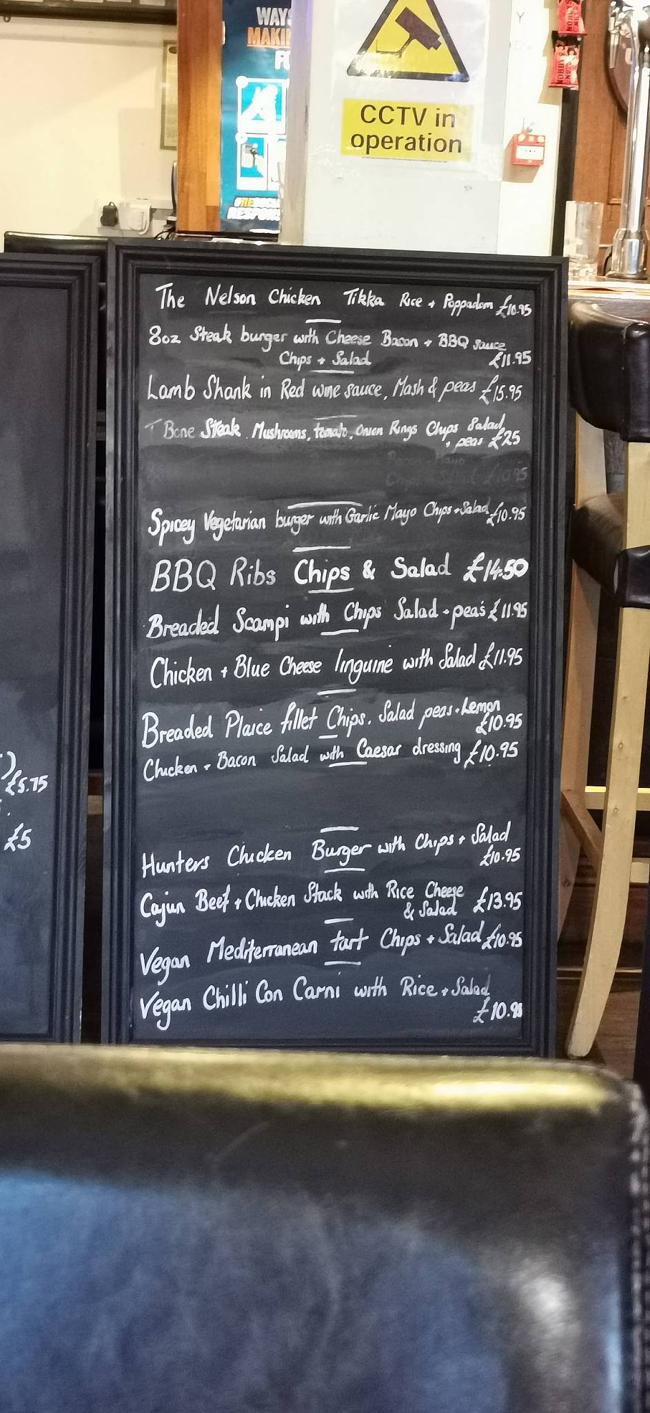 Menu at The Lord Nelson pub & bar, Reedham