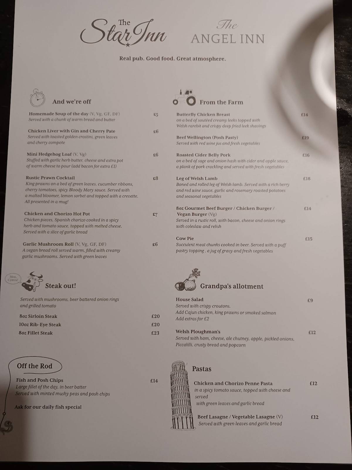 Menu at The Star Inn - Treoes pub & bar, Bridgend, Treoes Village
