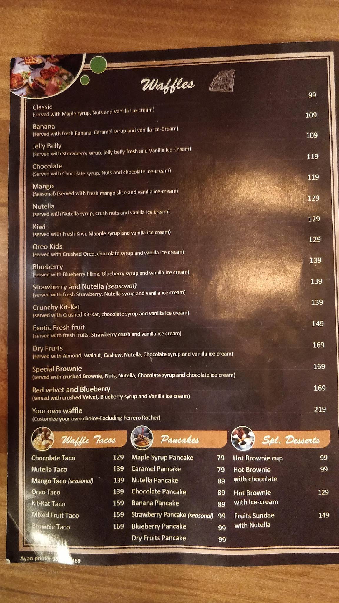 Menu at Rabbit Lee Cafe, Delhi