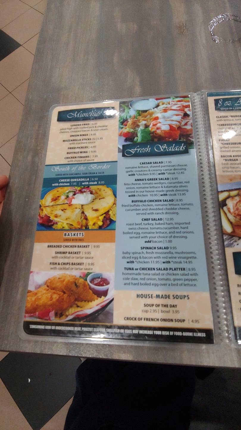 Menu at Ralph’s Corner Diner restaurant, Lansdale
