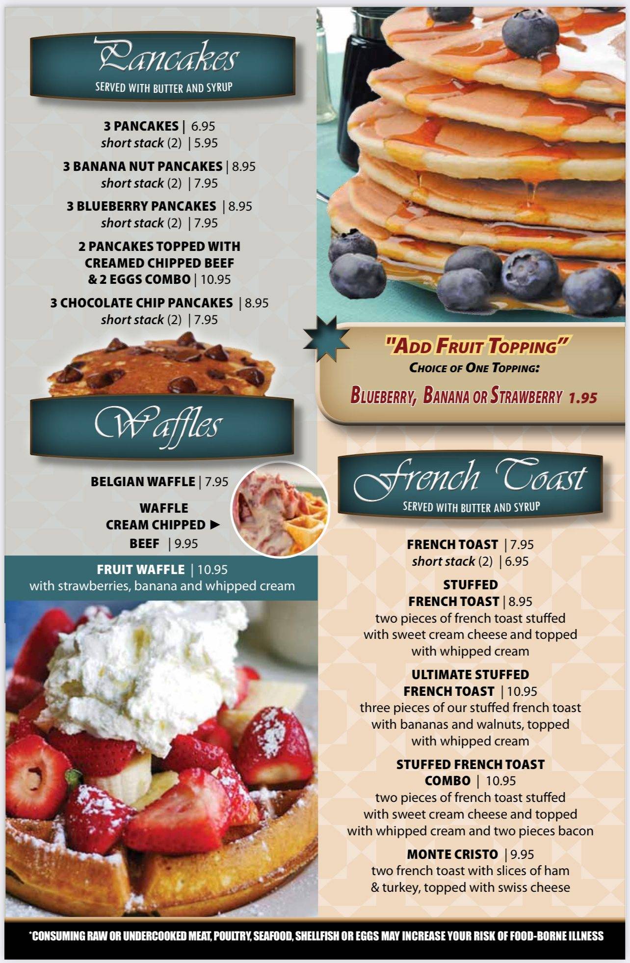 Menu at Ralph’s Corner Diner restaurant, Lansdale