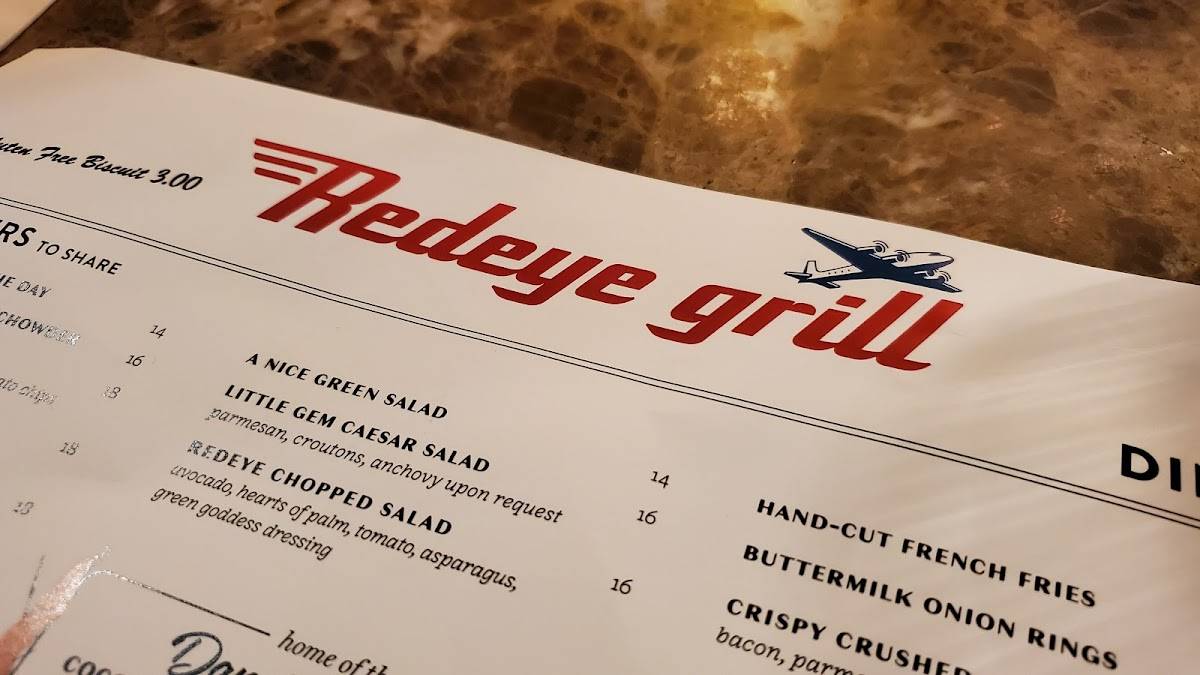 Menu at Redeye Grill pub & bar, West New York