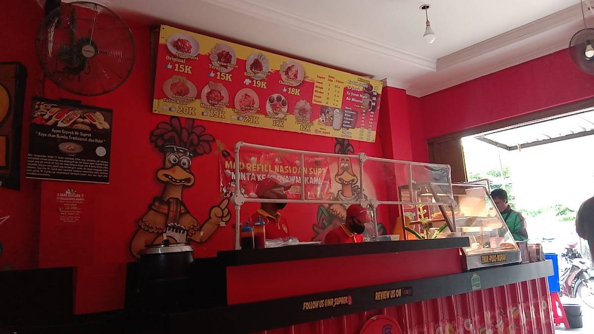 Carta del restaurante Ayam Geprek Mr Suprek Ubaya, Surabaya