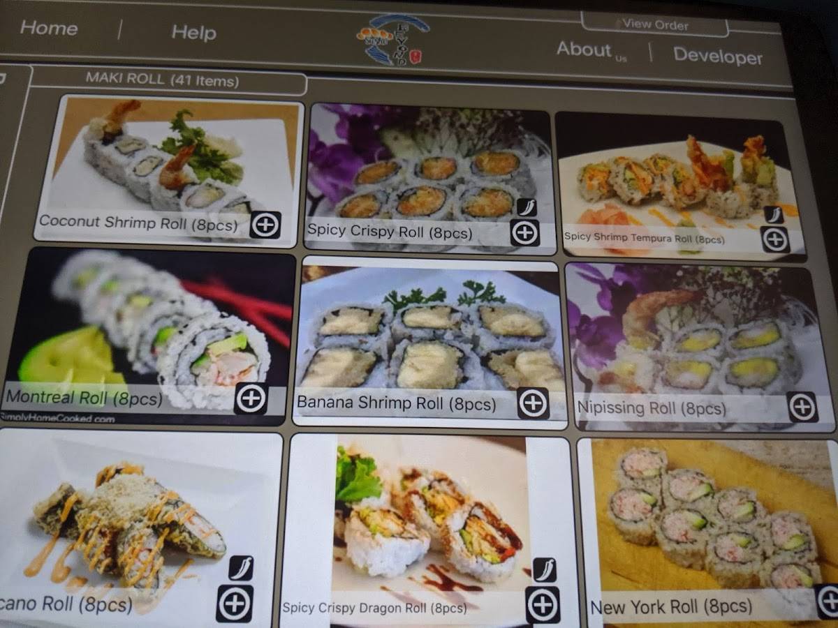 Menu at Beyond Sushi restaurant, North Bay