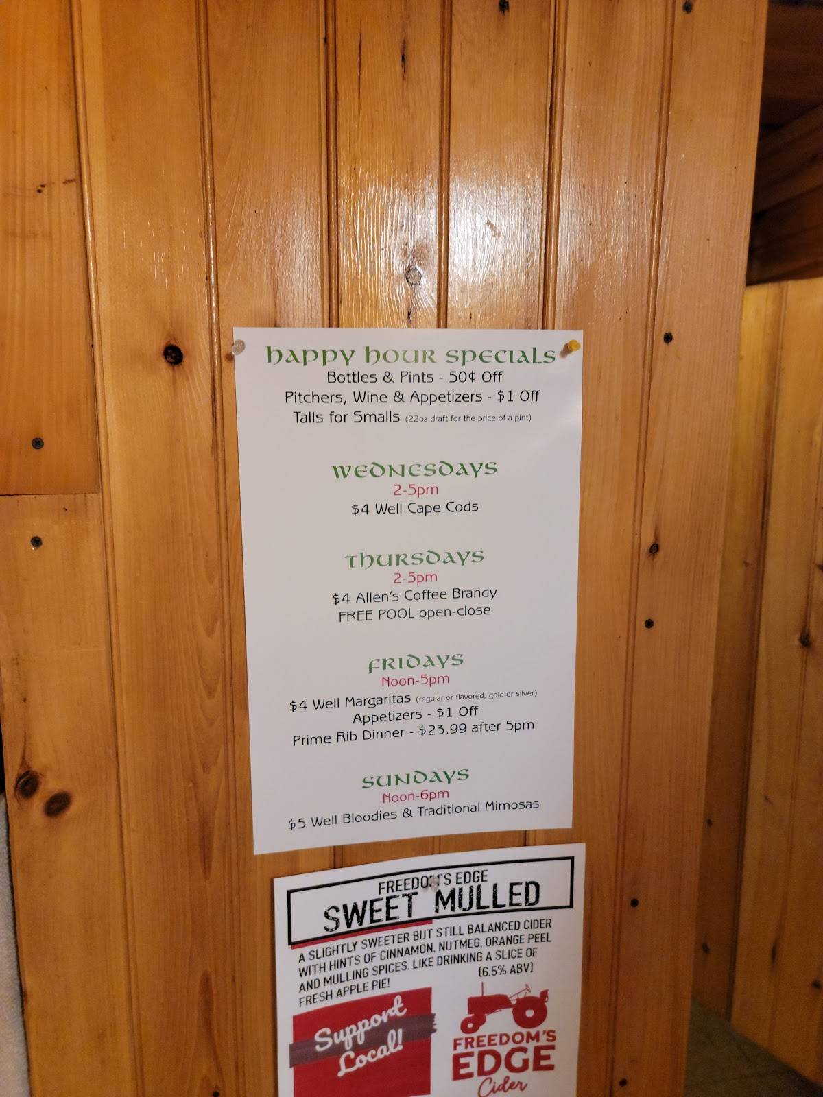 Menu at Bowen's Pizzeria & Deli, Belfast