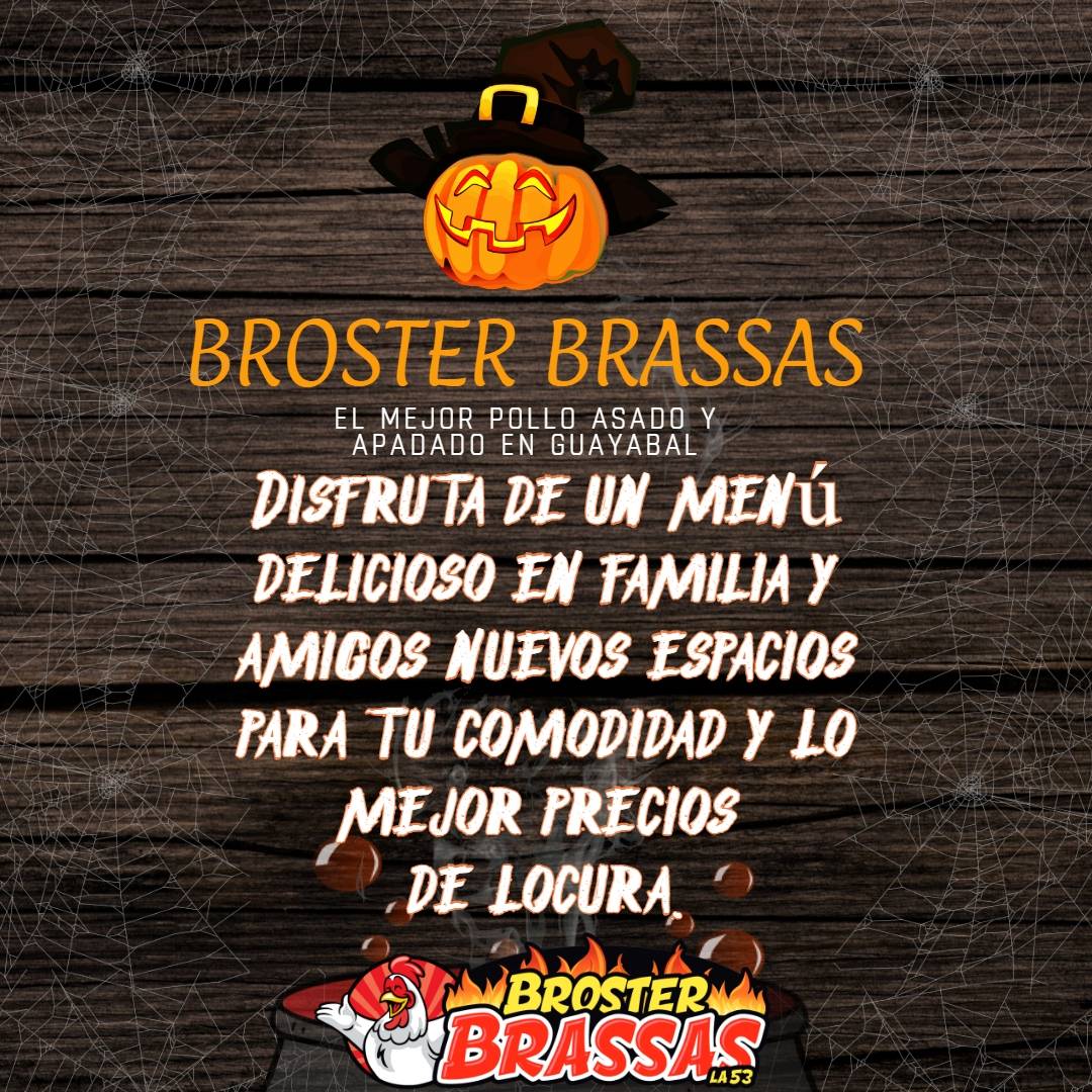 Carta del restaurante Broster Brassas la 53 - pollo asado y apanado ...