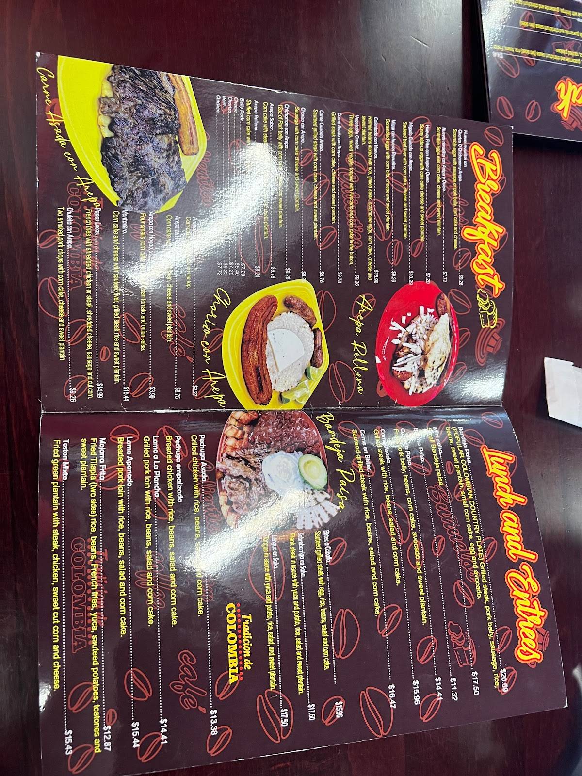 Menu at Cafe & Sabor Bakery & Restaurant, Richmond