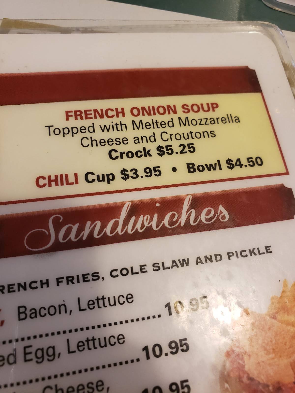 Menu at Coach Diner restaurant, New Windsor