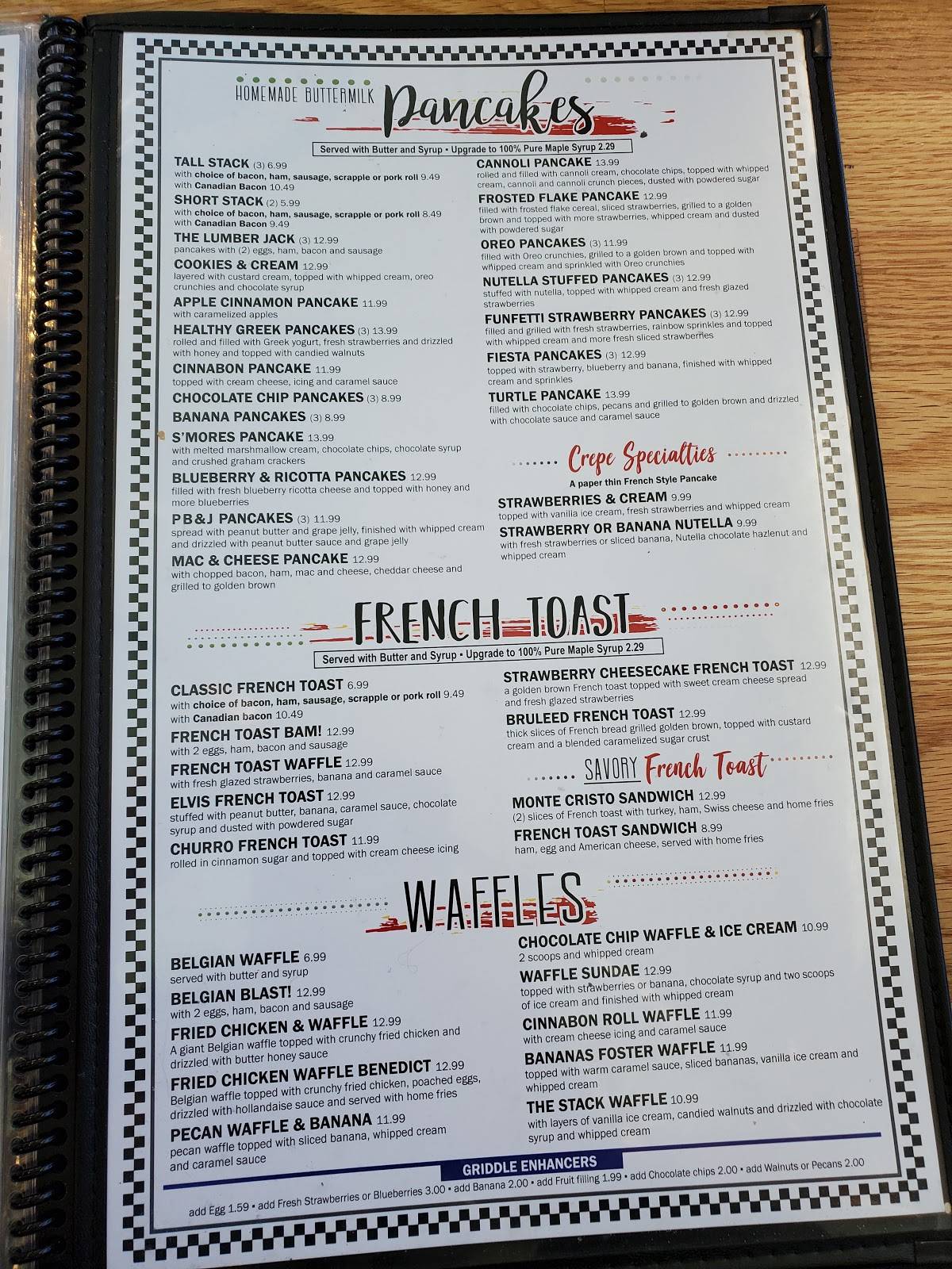 Menu at EC Diner restaurant, Ellicott City