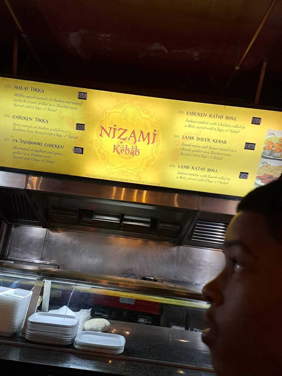 Menu at Eastern Food Bazaar restaurant, Cape Town