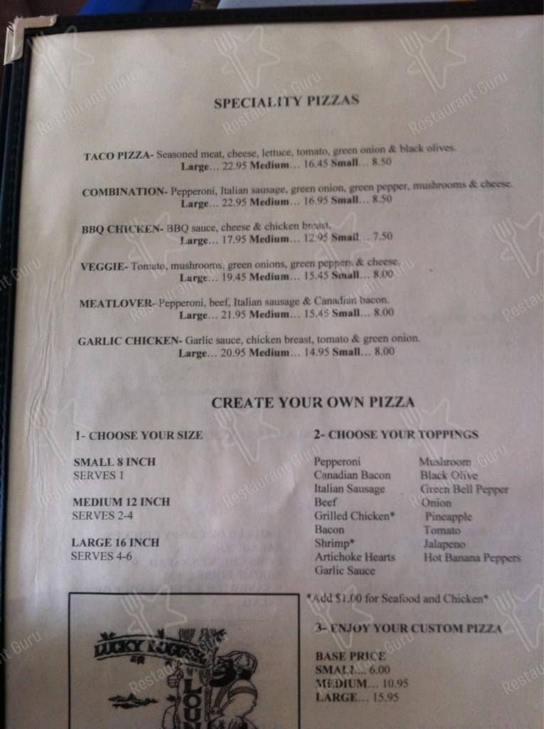 Menu at Fern Restaurant & Lounge, Tillamook