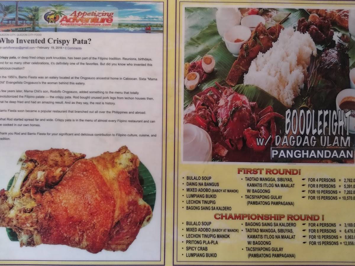 Menu at Isdaan Floating Restaurant, Bay