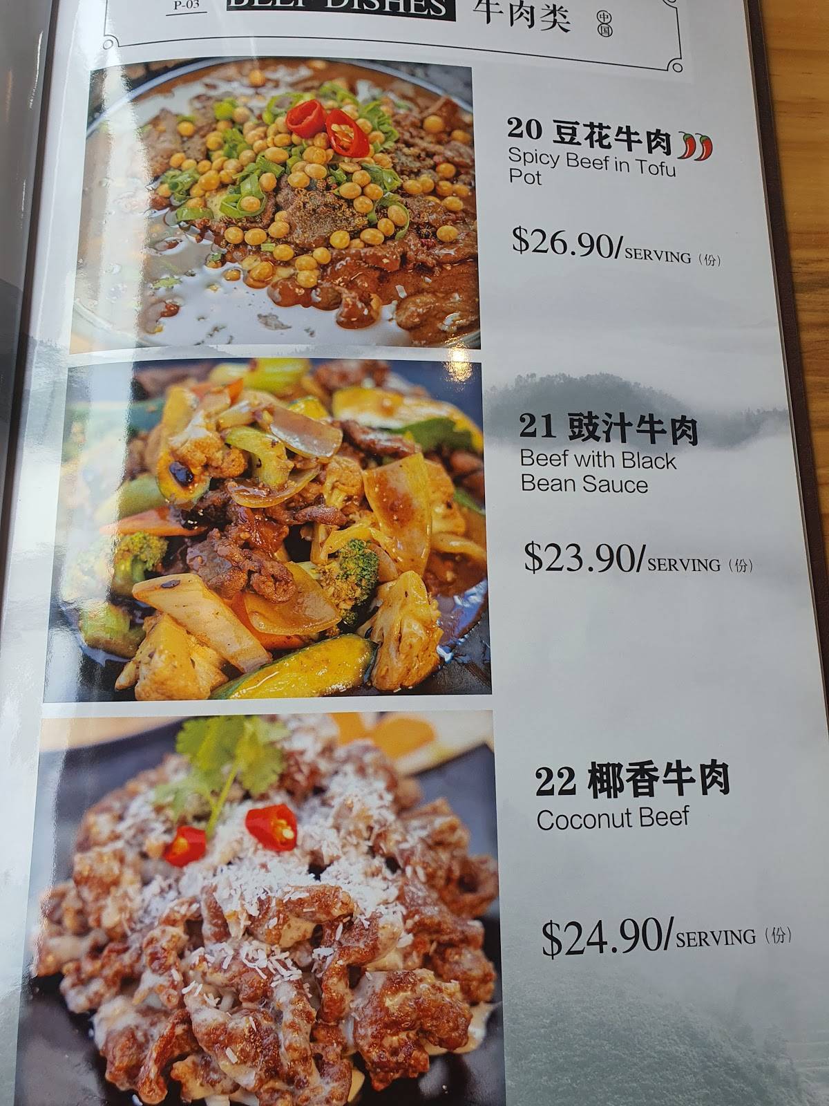 Menu at Little Spicy Chinese Restaurant, Christchurch, 87 Riccarton Rd