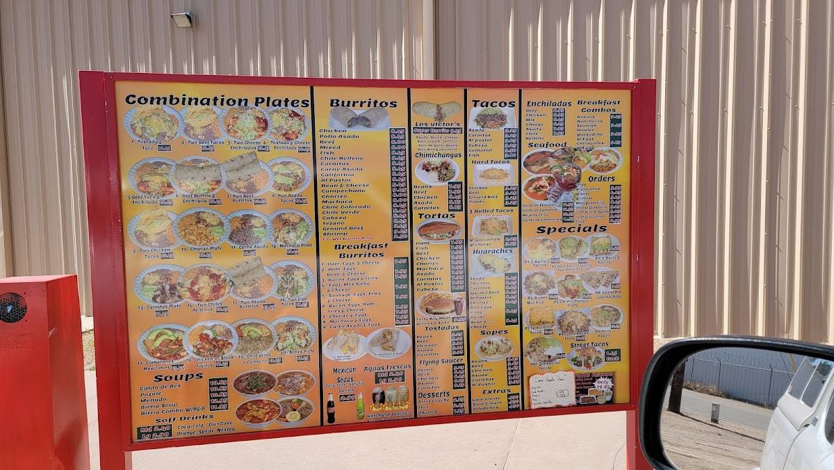 Menu at Los Victor's Mexican Food California Style #5 restaurant, Deming