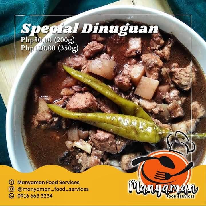 Menu at Manyaman Food Services restaurant, Bacoor