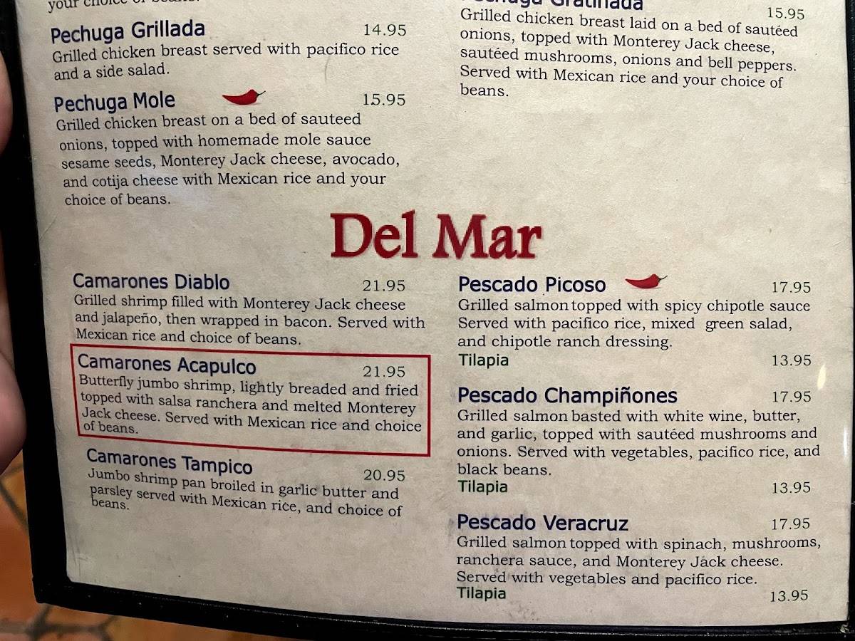 Menu At Ninfas Restaurant Houston Gulf Fwy