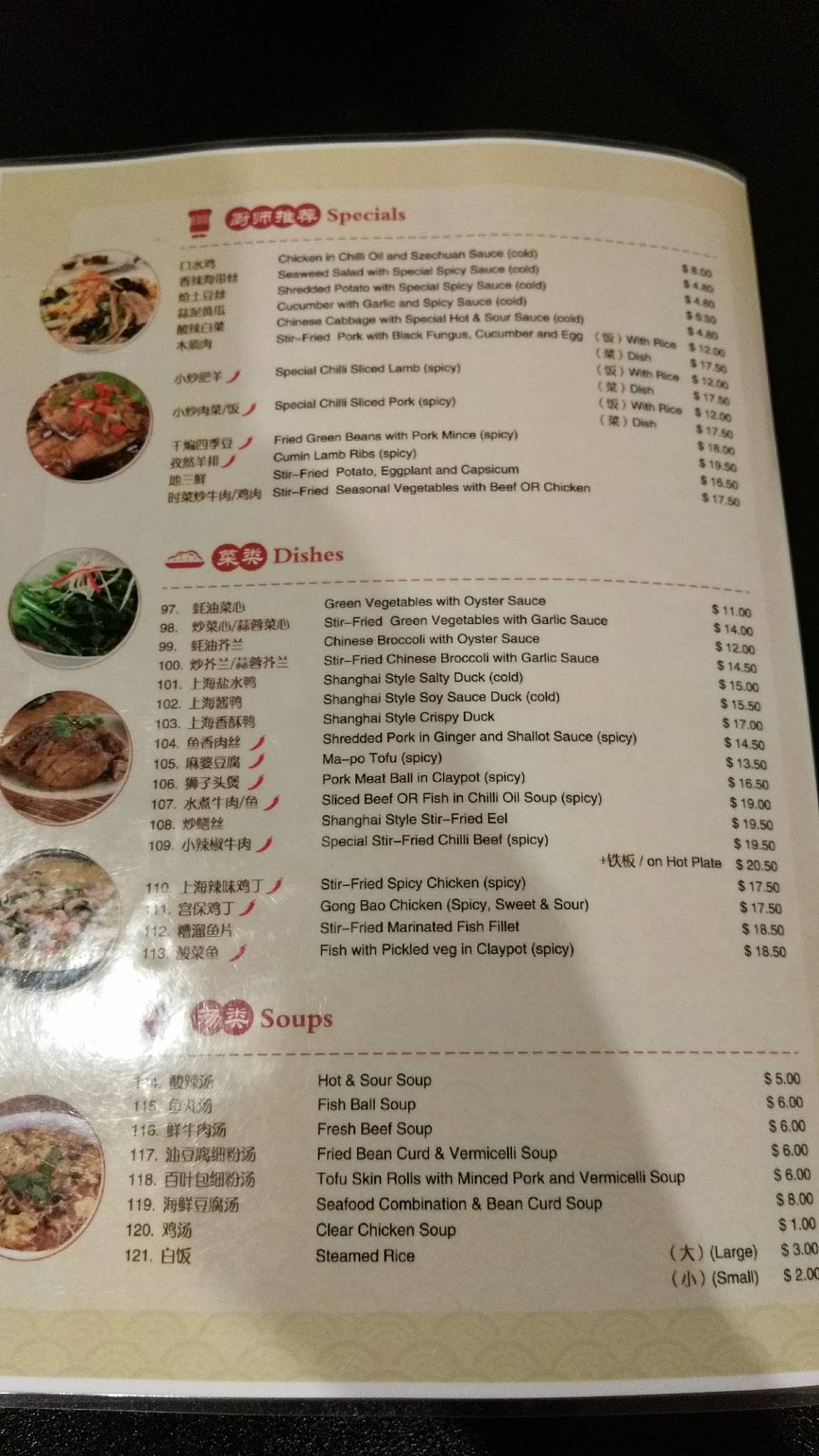 Menu at Ping's Dumpling Kitchen restaurant, Preston